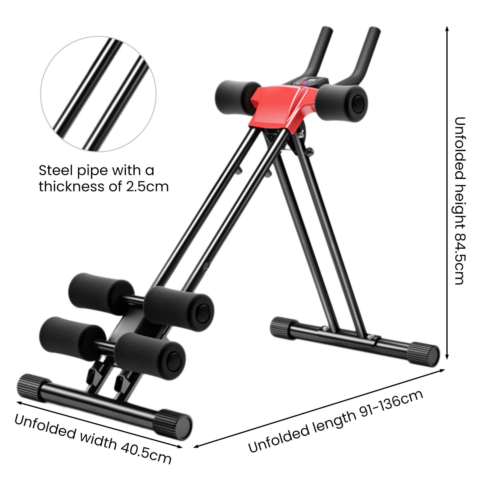 Foldable Abs Trainer Machine Waist Trainer Ab Cruncher جهاز تدريب البط ...
