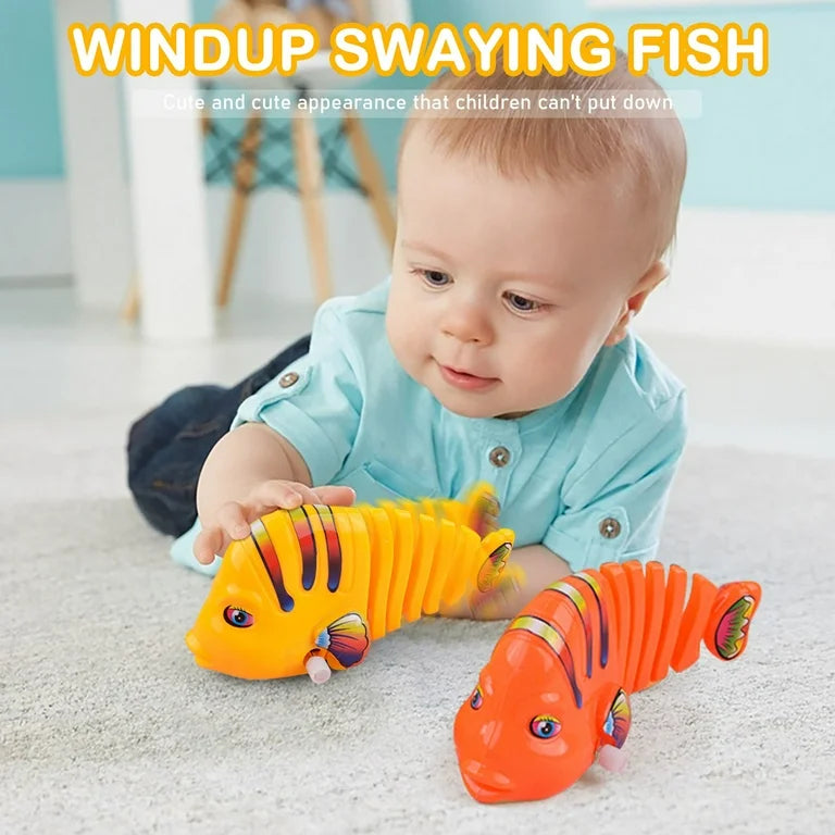 Wind-Up Wiggle Fish Toy - 2 PIECES لعبة سمكة متحركة 2 قطعة – Smartek