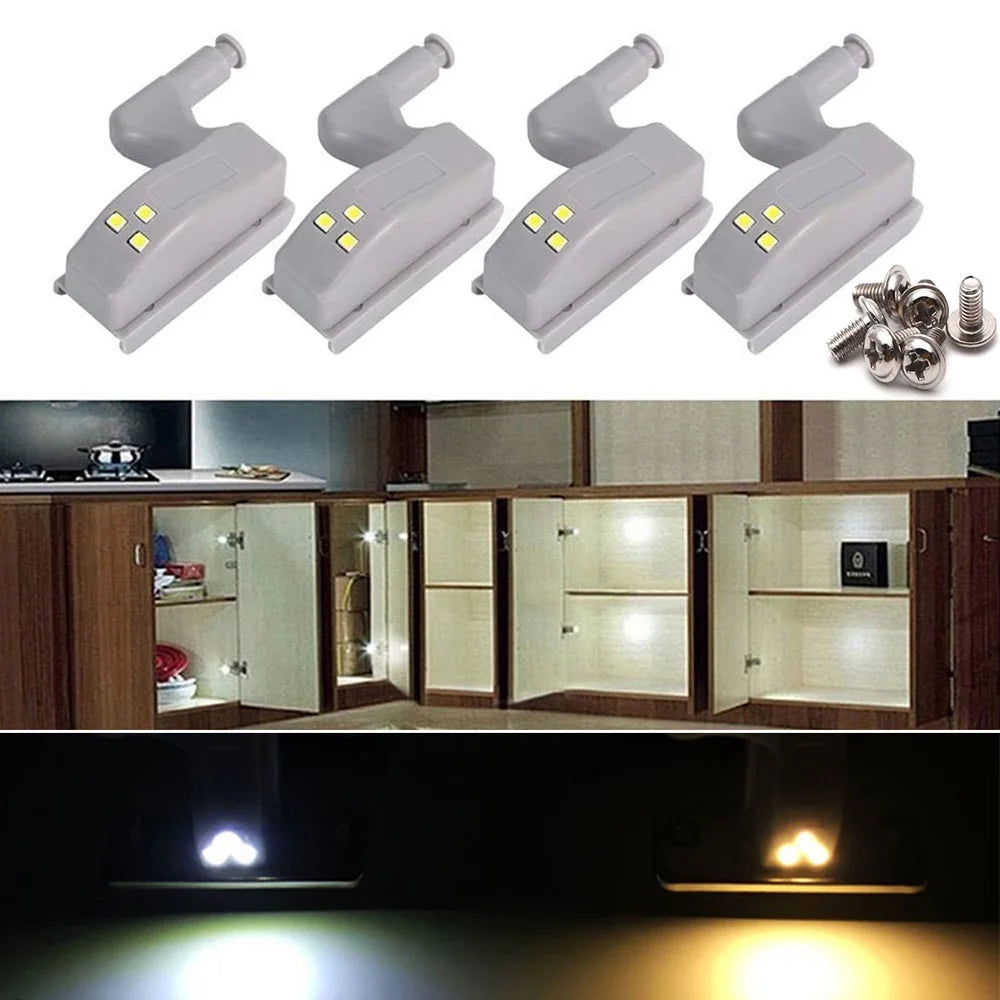 LED Cabinet Hinge Light ( 4 PIECES ) إضاءة للخزائن 4 قطع – Smartek